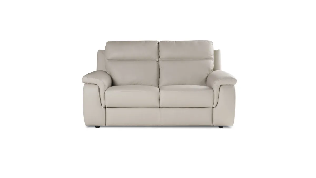 Divano Relax lineare in pelle Alan di Nicoletti Home